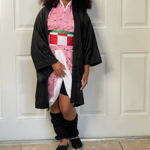 Other | Kamado Nezuko Outfits Cloak Cape Kimono Coat Costume Halloween ...